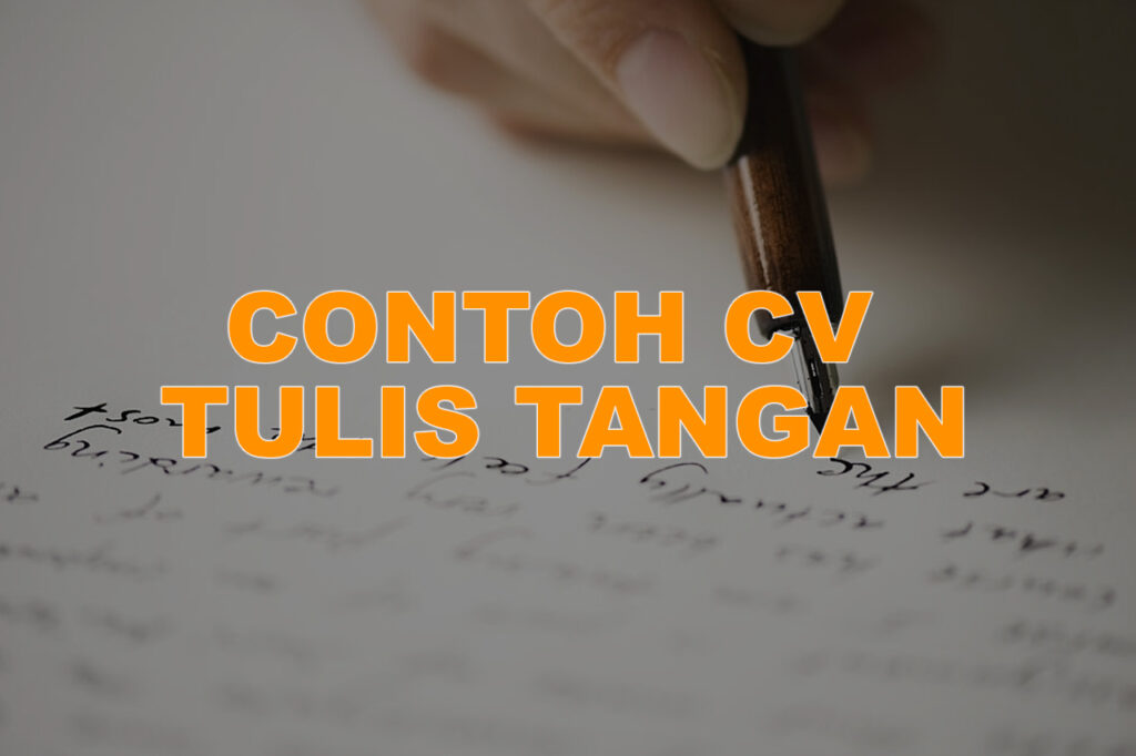 Contoh CV Tulis Tangan Yang Baik dan Benar - Blog BikinCV