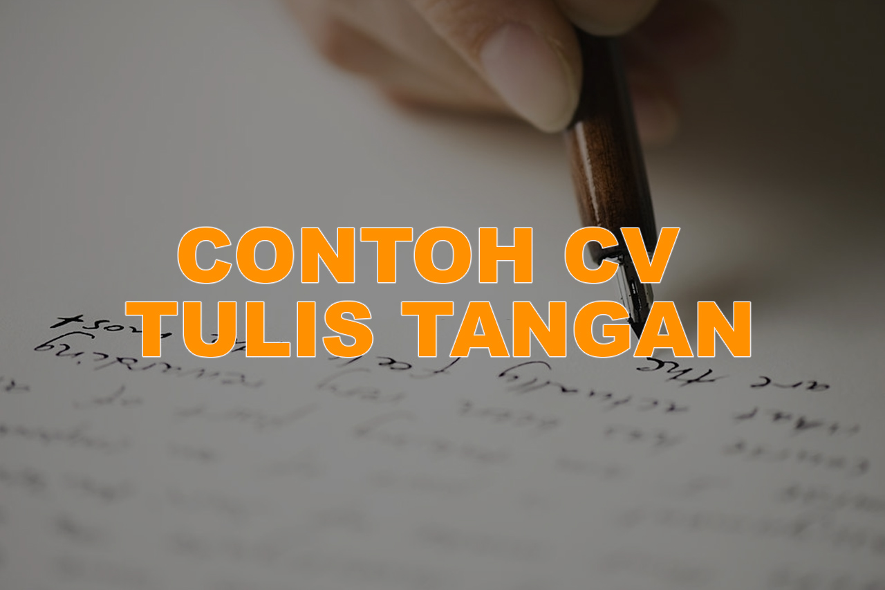 Contoh CV Tulis Tangan Yang Baik dan Benar - Blog BikinCV