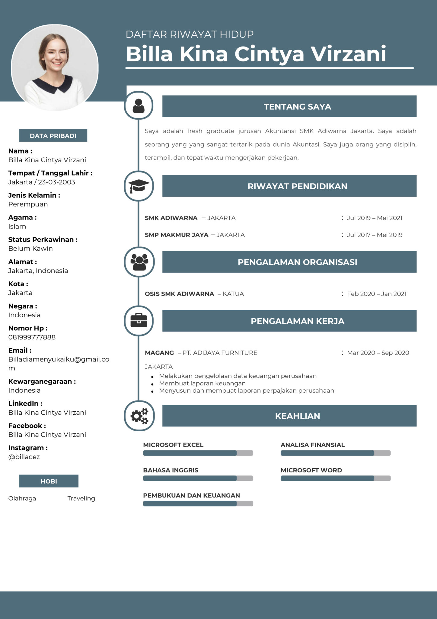 Contoh CV Siswa SMK yang Belum Punya Pengalaman Kerja 2025 - Blog BikinCV Contoh CV Siswa SMK yang Belum Punya Pengalaman Kerja 2025 - Blog BikinCV