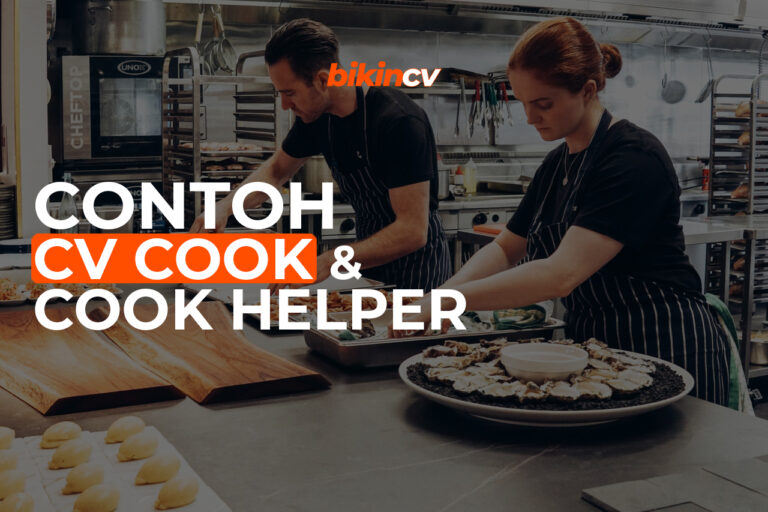 Contoh CV Cook dan Cook Helper - Blog BikinCV