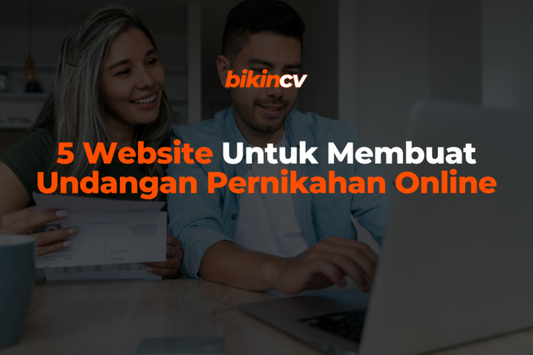 5 Website Untuk Membuat Undangan Pernikahan Online - Blog BikinCV