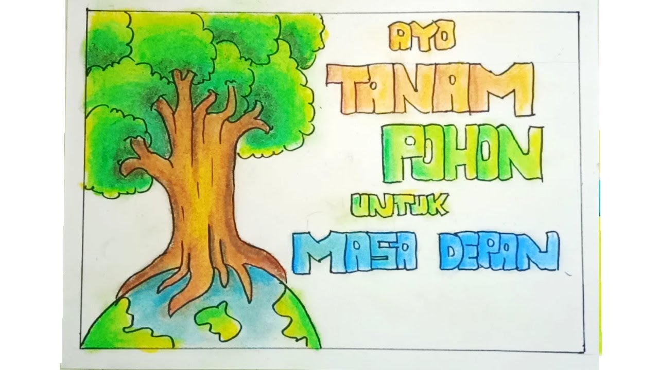 10 Gambar Poster Lingkungan Hidup yang Mudah Untuk Digambar - Blog BikinCV