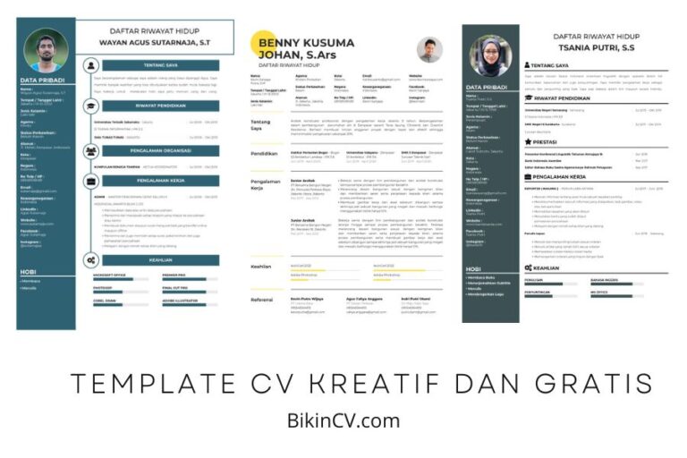 template-cv-kreatif - Blog BikinCV